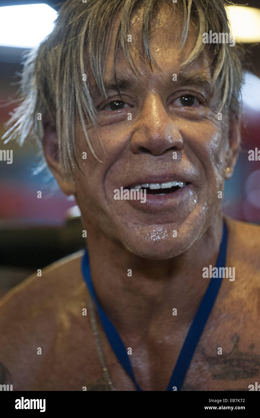 Moscow, Russia. 26th Nov, 2014. MICKEY ROURKE during an open training ...