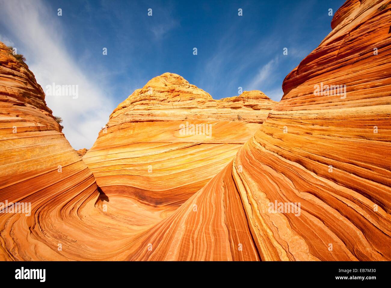 Horizontal image striated rock formation hi-res stock photography and ...