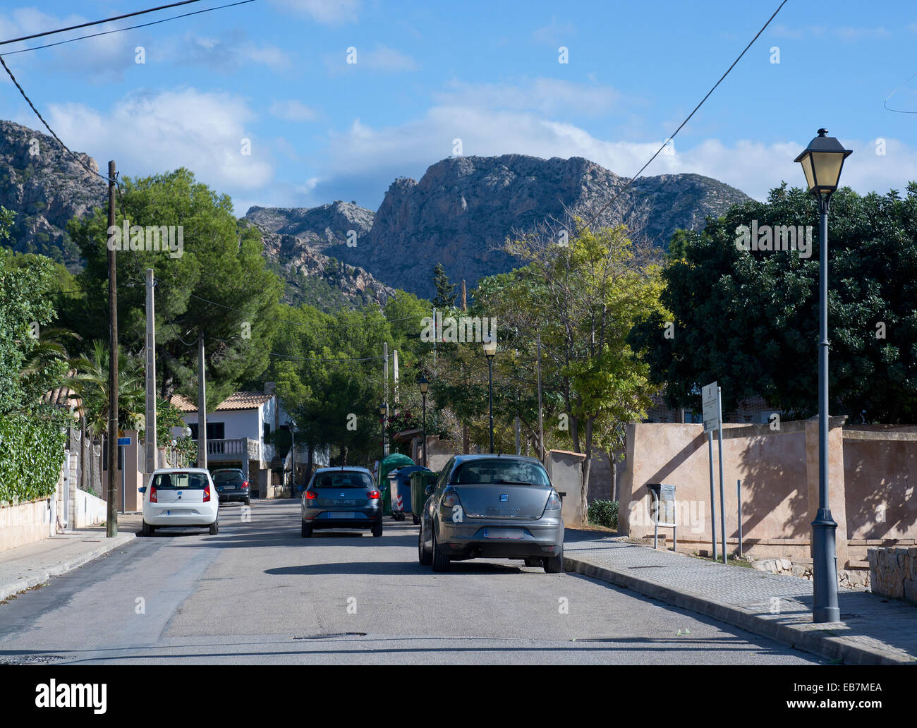 Mallorca cars street scene hi-res stock photography and images - Alamy
