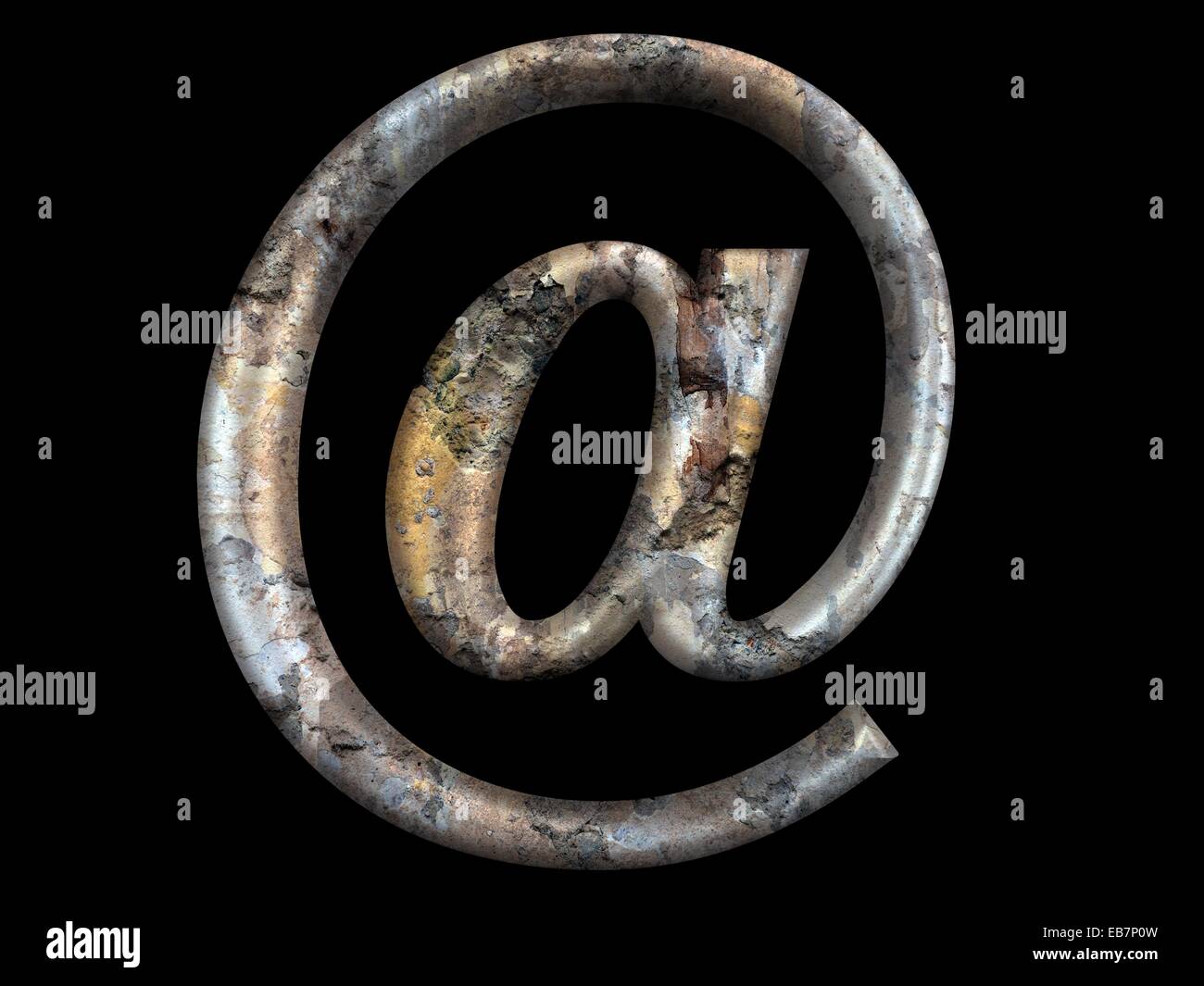 3D e-mail sign Stock Photo - Alamy