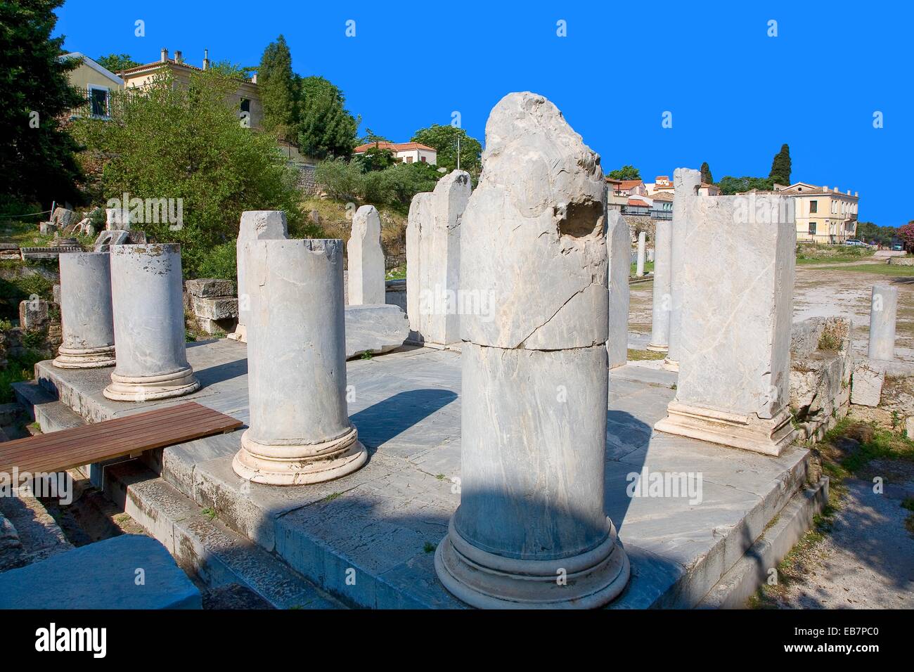 greece, athens, plaka: Aerides, Roman Agora Stock Photo - Alamy