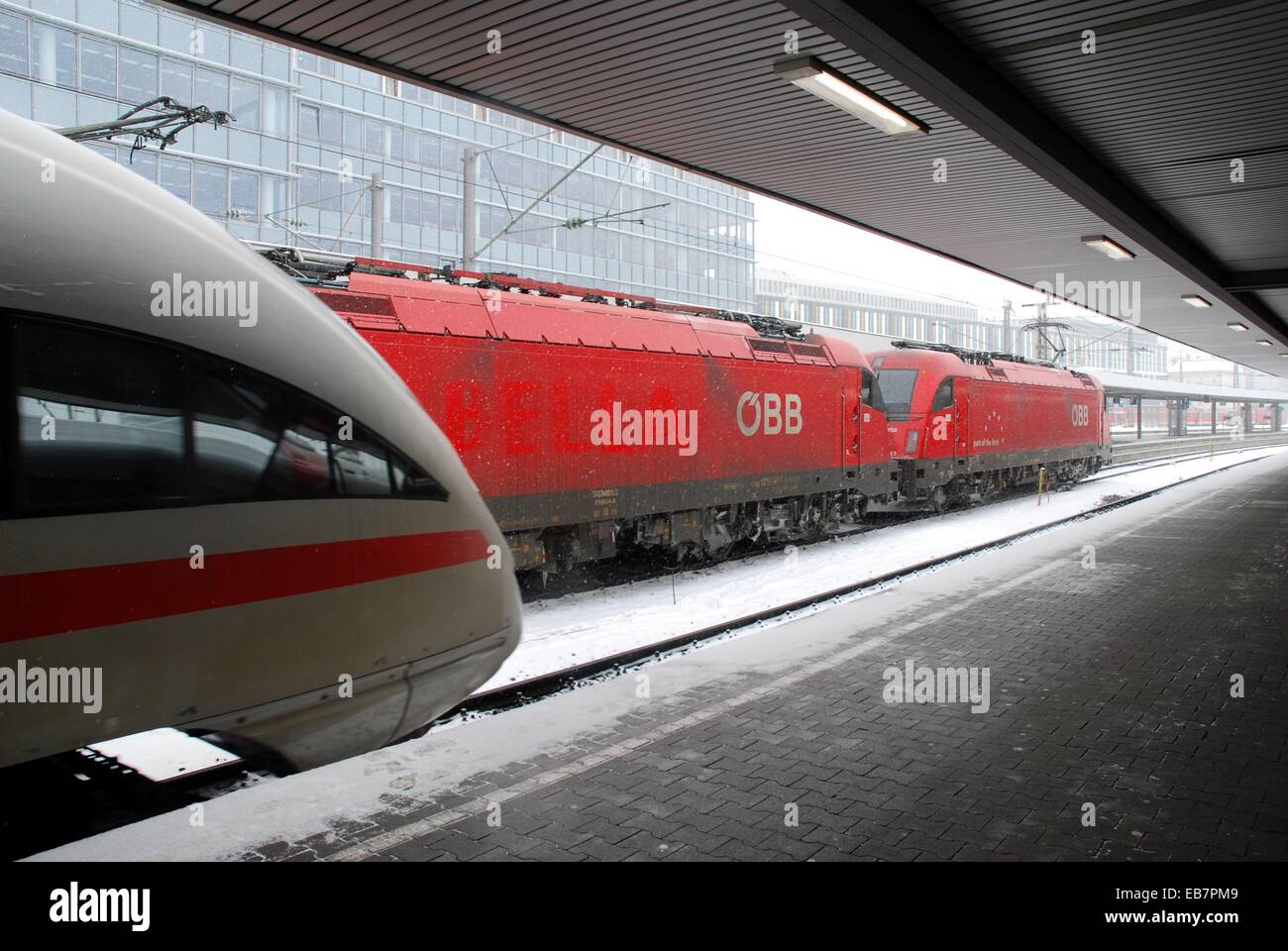German train in winter in bavaria hi-res stock photography and images ...