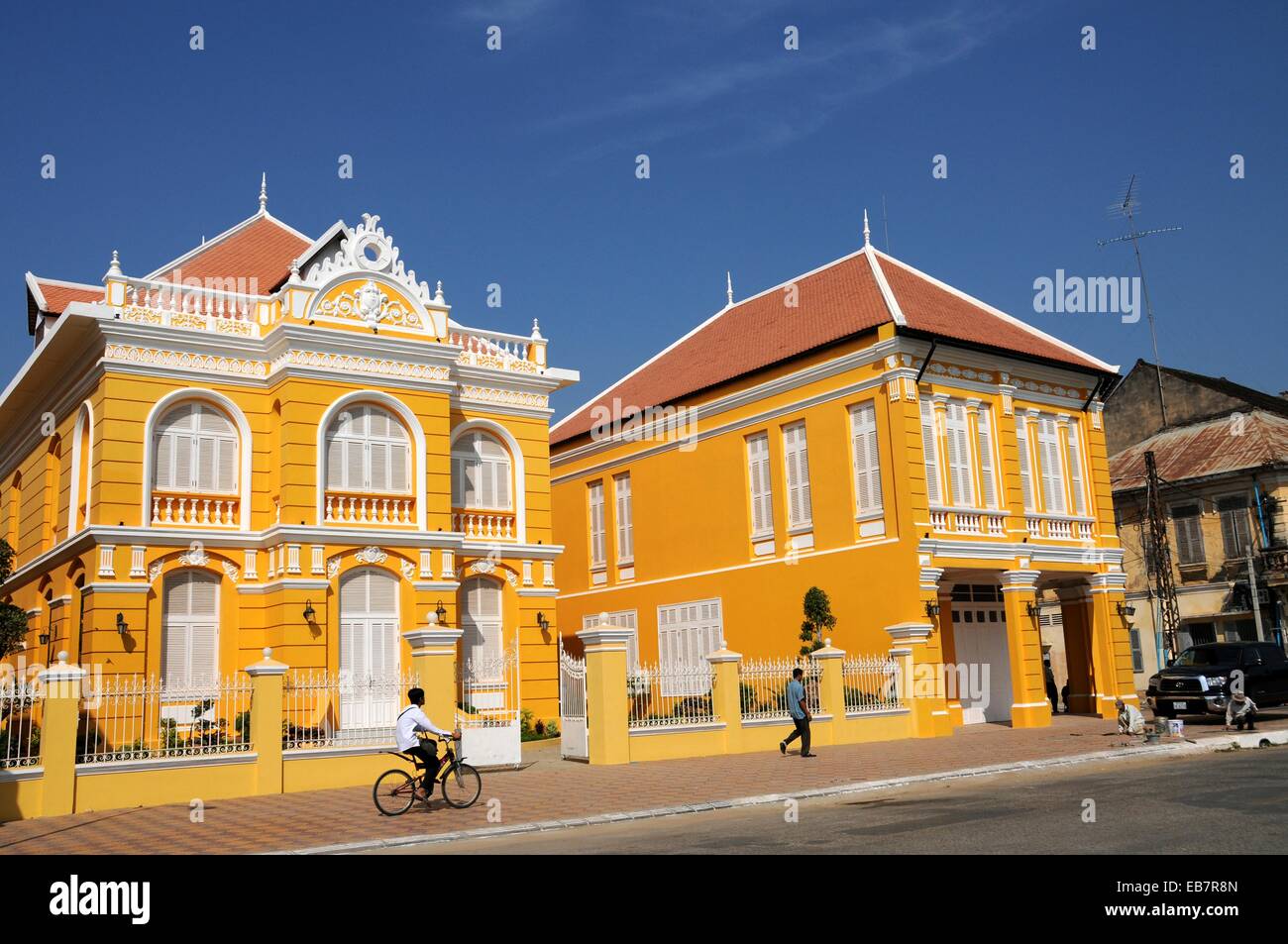 Colonial building in battambang hi-res stock photography and images - Alamy