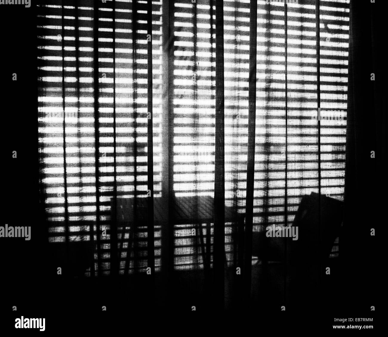 See through curtains Black and White Stock Photos & Images - Alamy