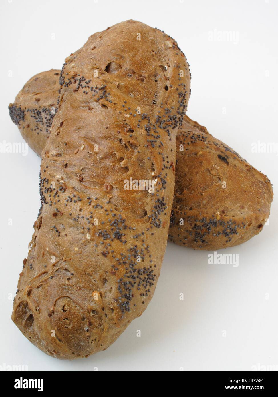 Slices of rye with poppy seeds Stock Photo - Alamy