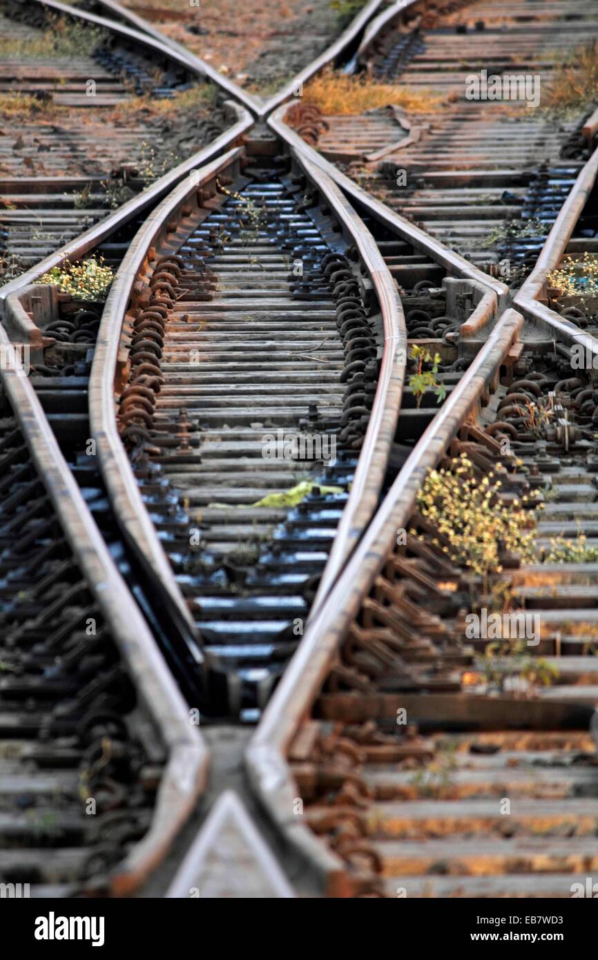 Points on a railway hi-res stock photography and images - Alamy