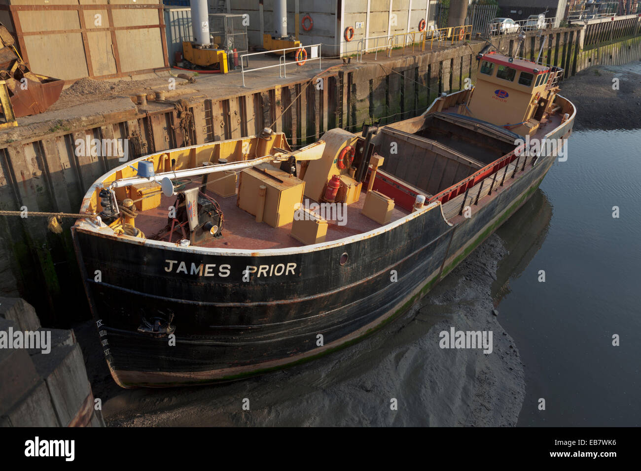 James Prior cargo ship at Deptford Creek, London Stock Photo - Alamy