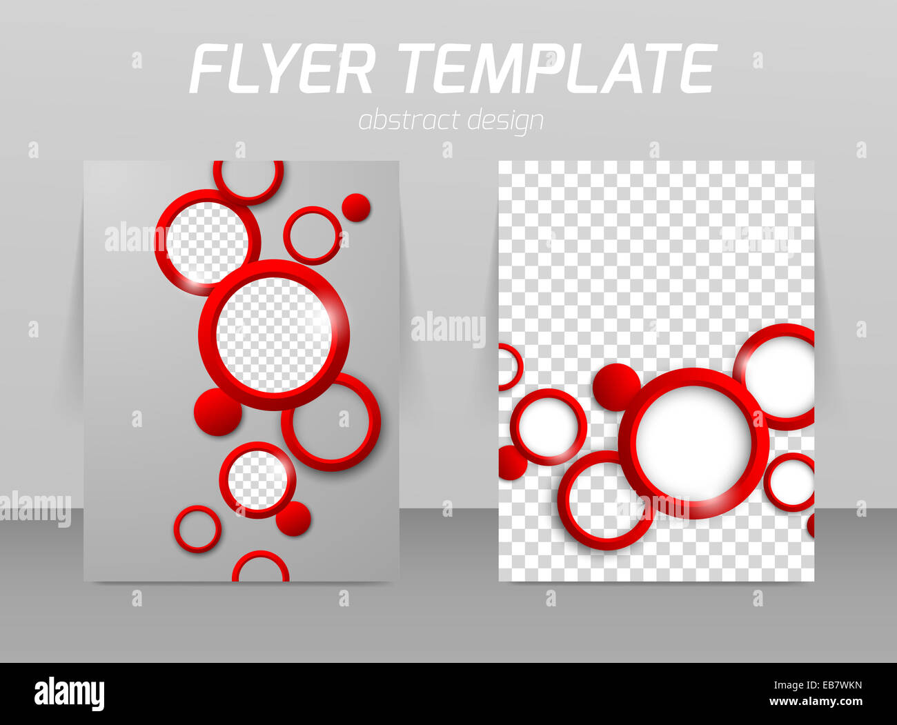 Flyer template design Stock Photo - Alamy