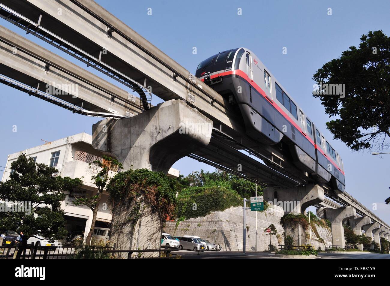 Naha, Okinawa, Japan, the Urban Monorail-Yui Rail Stock Photo - Alamy
