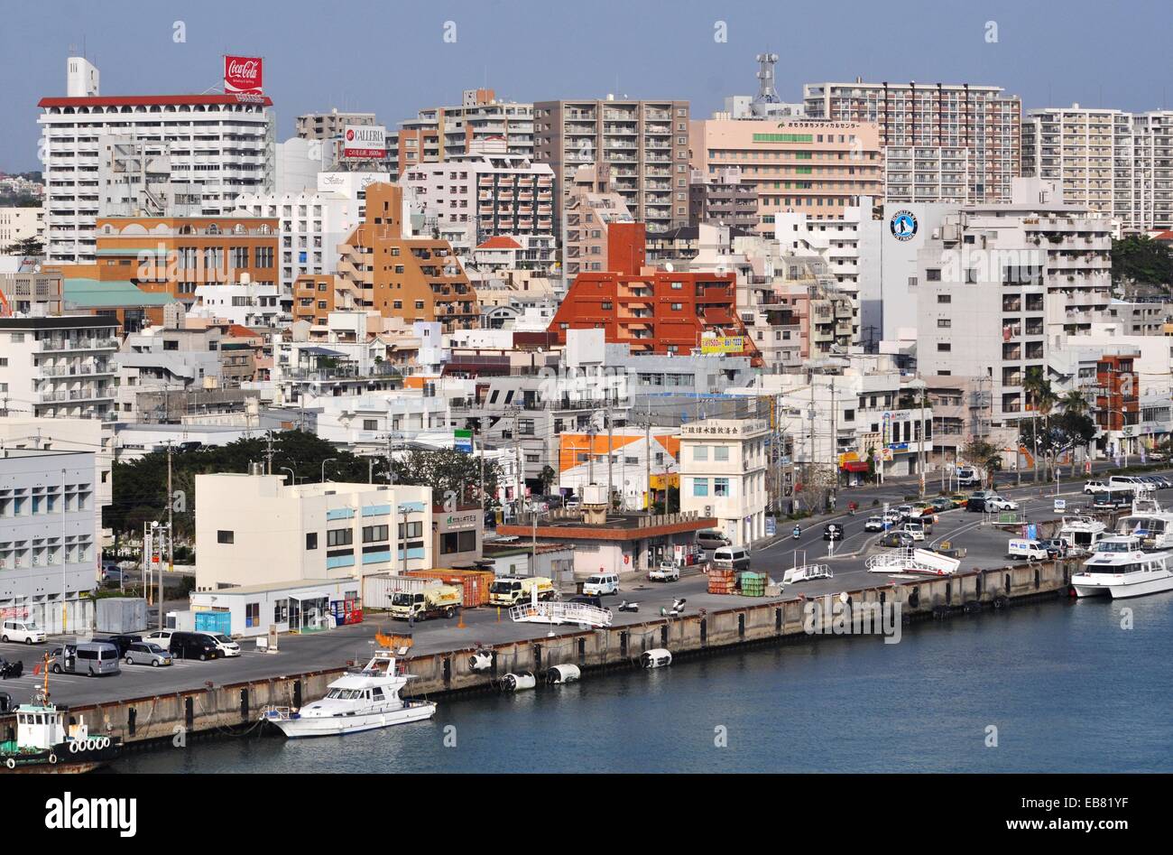 Naha, Okinawa, Japan, view of the city by Tomari Wharf Stock Photo - Alamy
