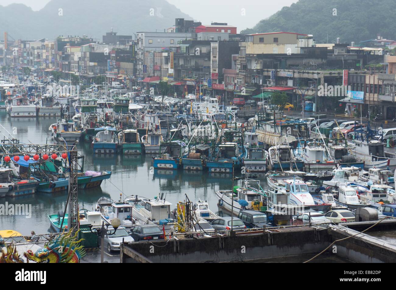Golden Matsu fishing port, Taiwan Stock Photo - Alamy