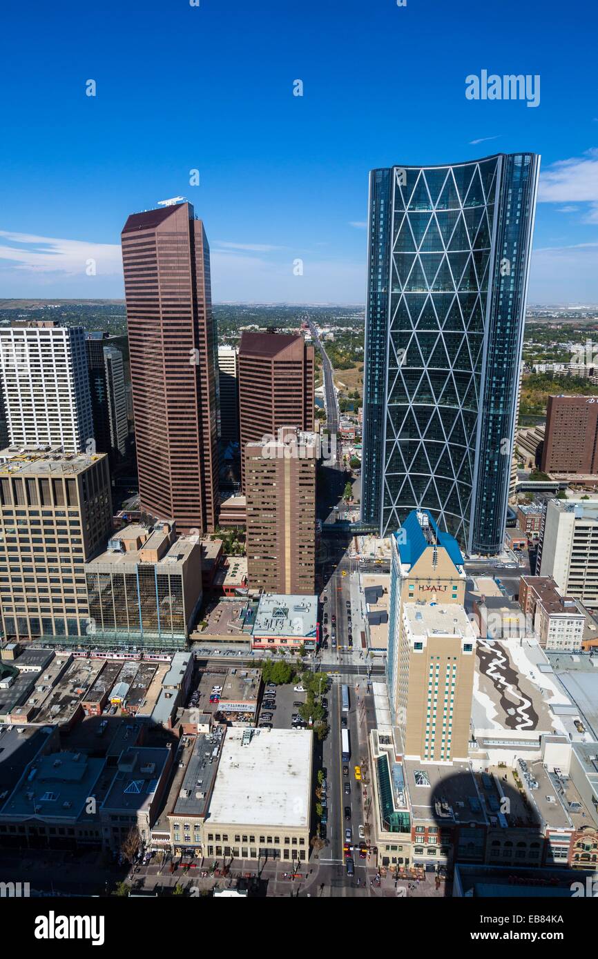 Aerial view of downtown calgary in alberta hi-res stock photography and ...