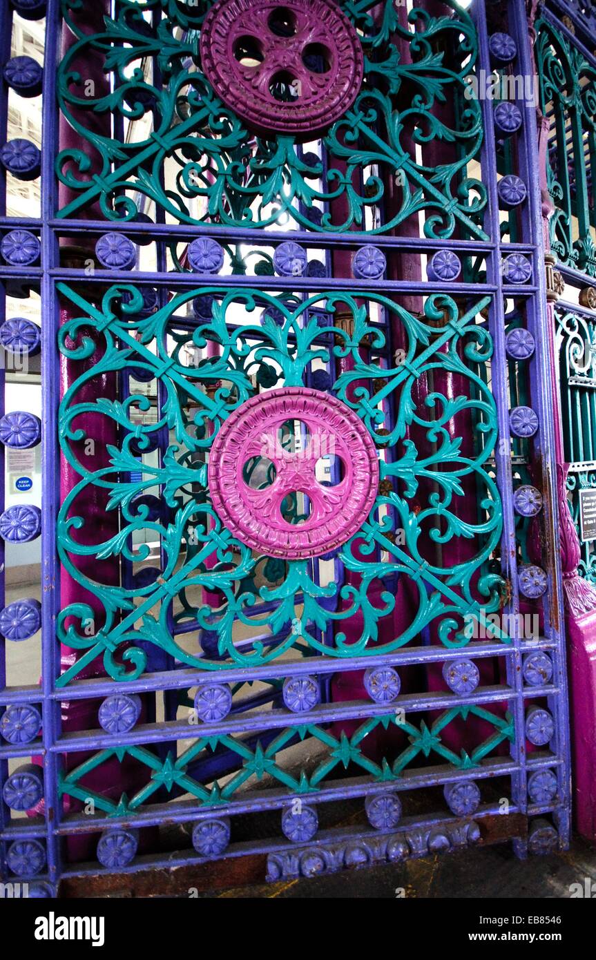 England, London, Smithfield Market, Wrought Iron Gate Stock Photo - Alamy