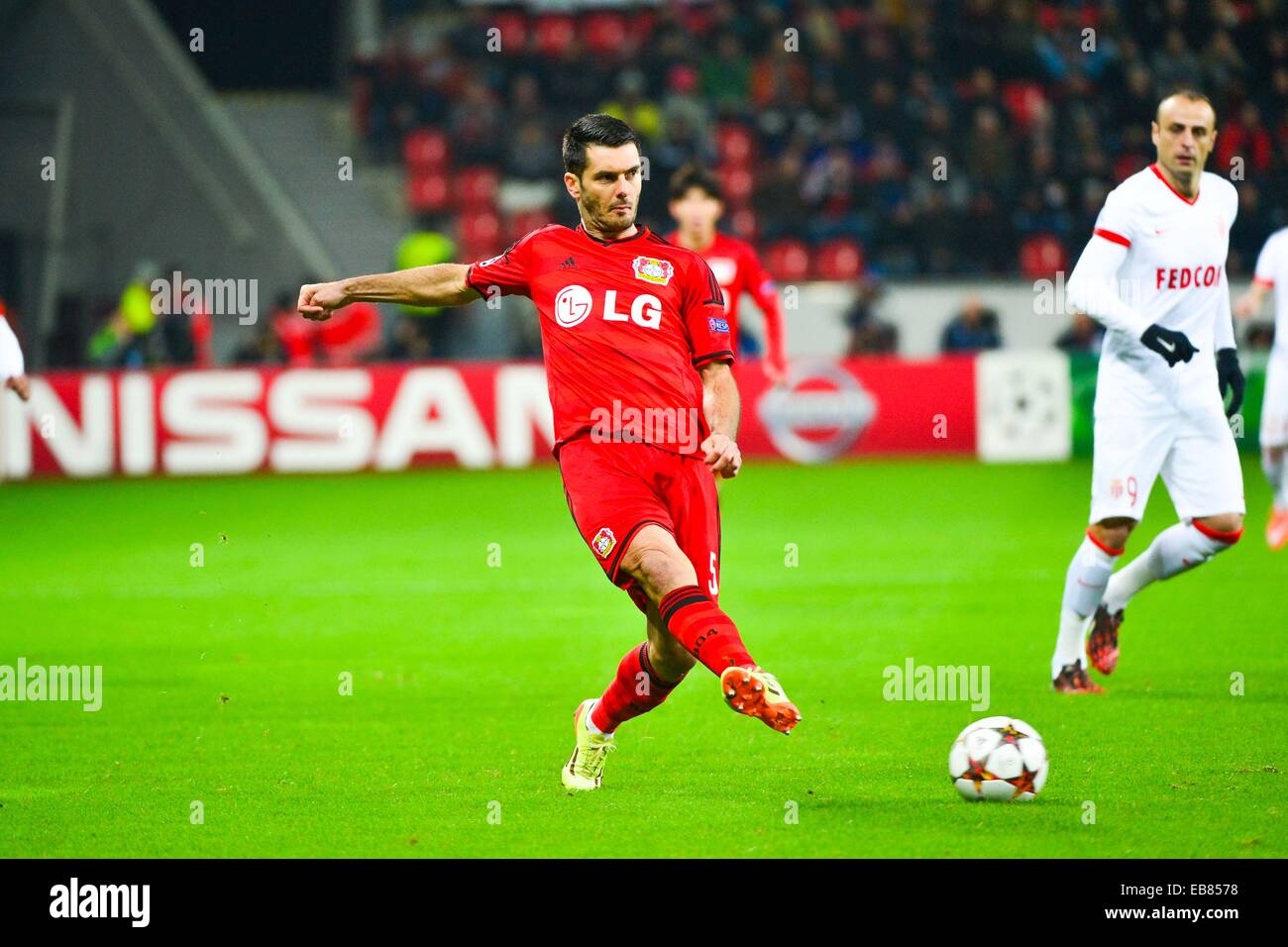 Emir SPAHIC - 26.11.2014 - Bayer Leverkusen/Monaco - Champions League ...