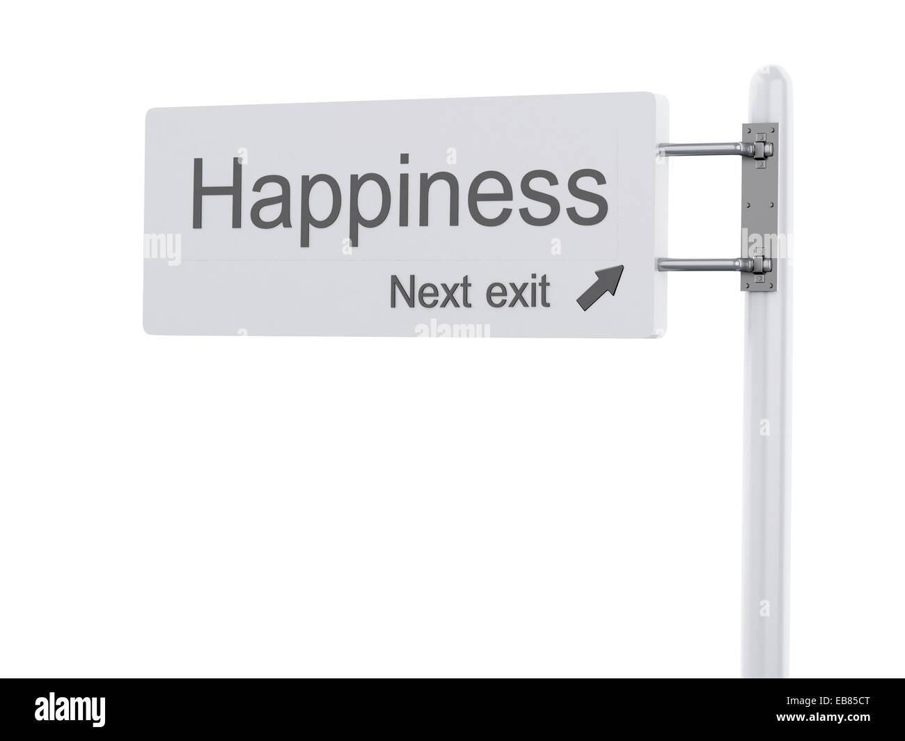 image of 3d renderer Illustration. Highway Sign, the next exit ...