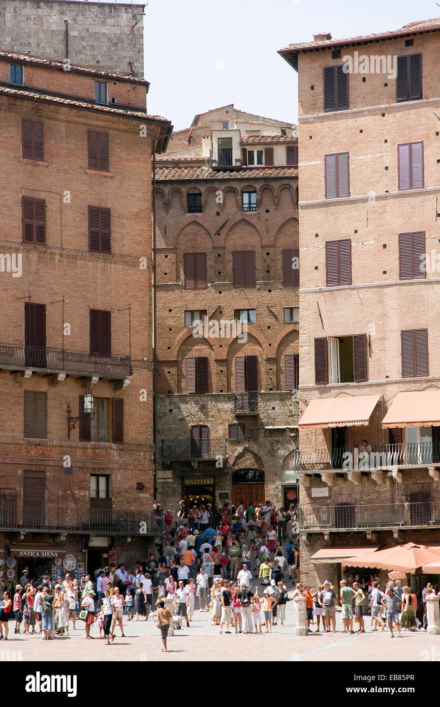 Tuscany siena square of siena hi-res stock photography and images - Alamy