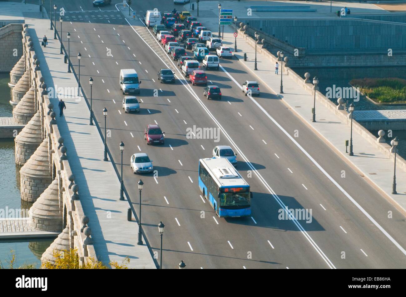 Segovia bridge, view from above. Madrid, Spain Stock Photo - Alamy