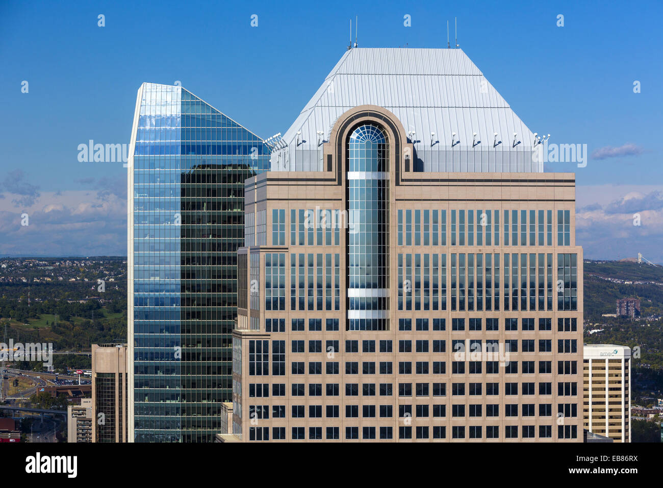 Birds eye view calgary hi-res stock photography and images - Alamy