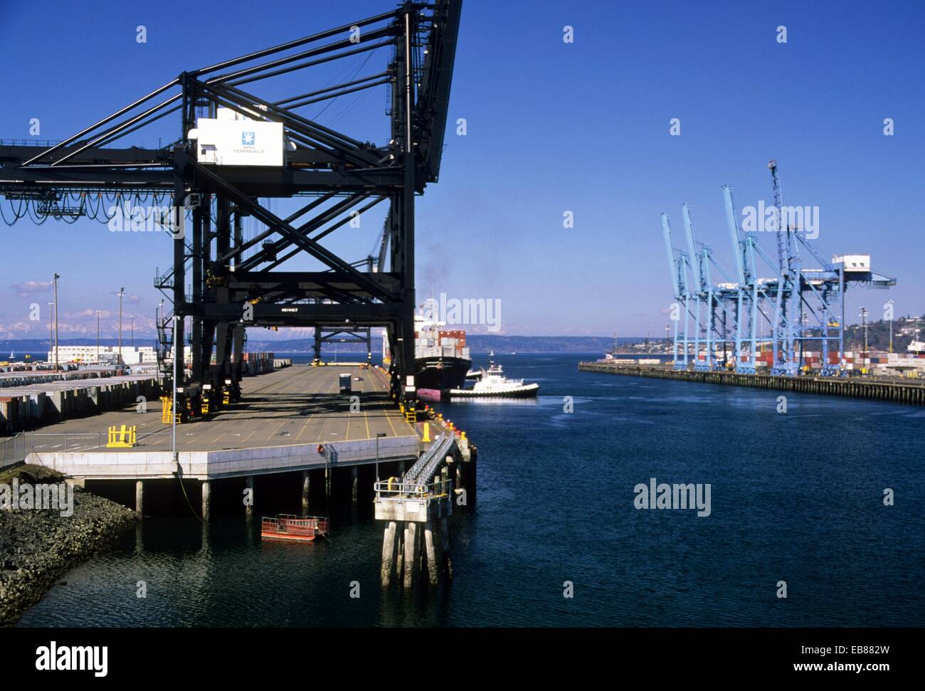 Tacoma port container hi-res stock photography and images - Alamy