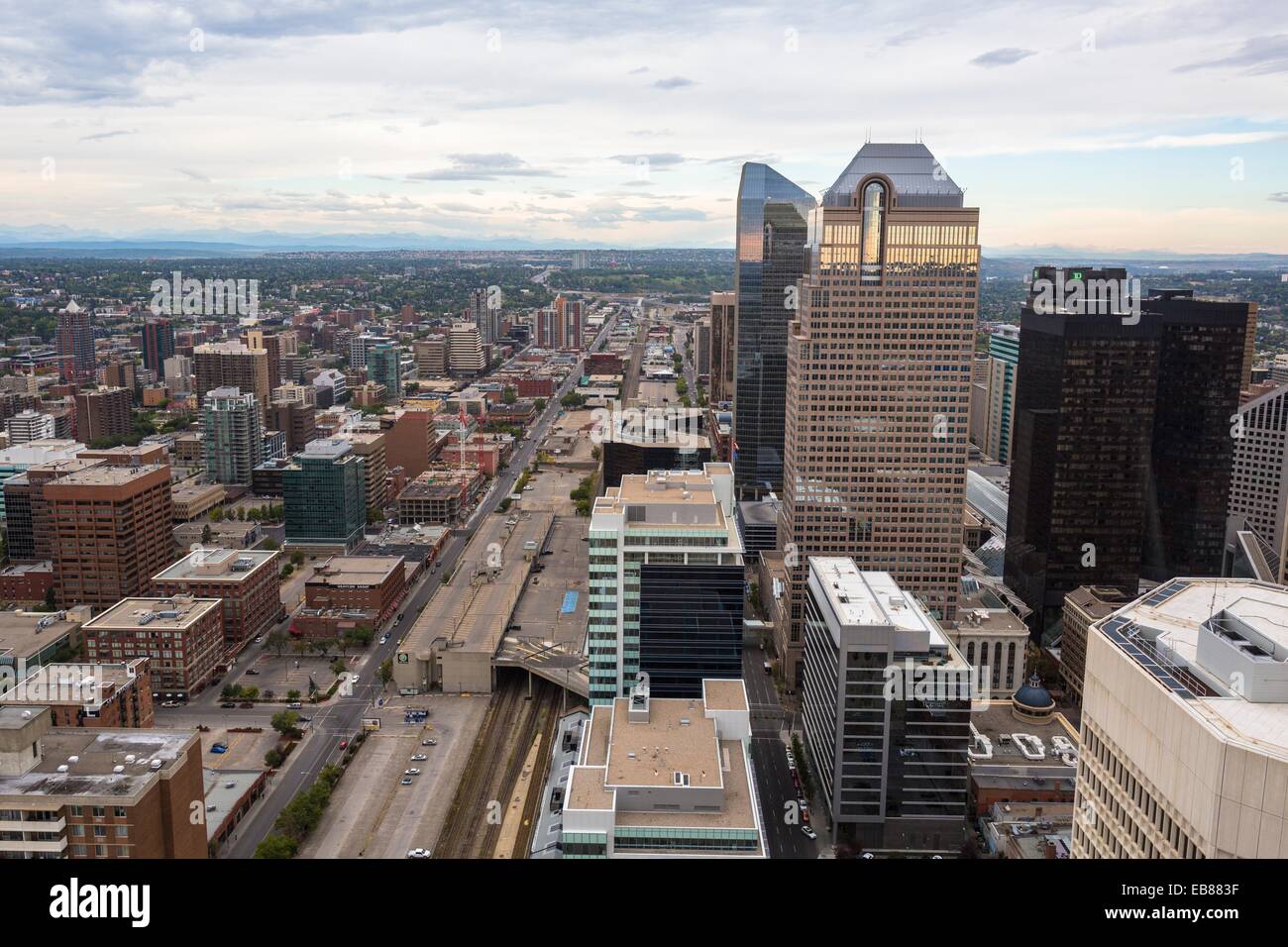 Aerial view of downtown calgary in alberta hi-res stock photography and ...