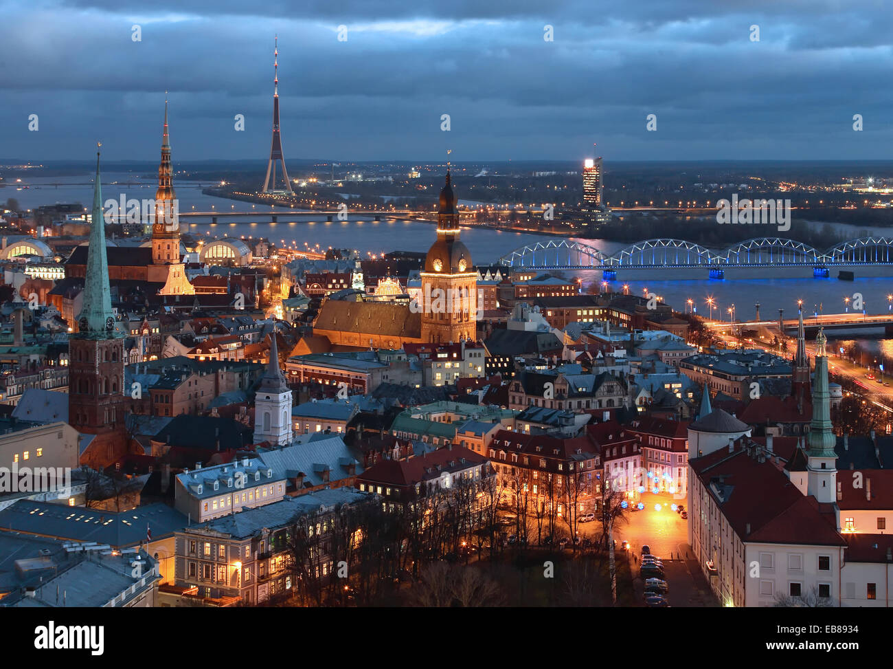 Classical view of Riga. Old Riga, Latvia Stock Photo - Alamy