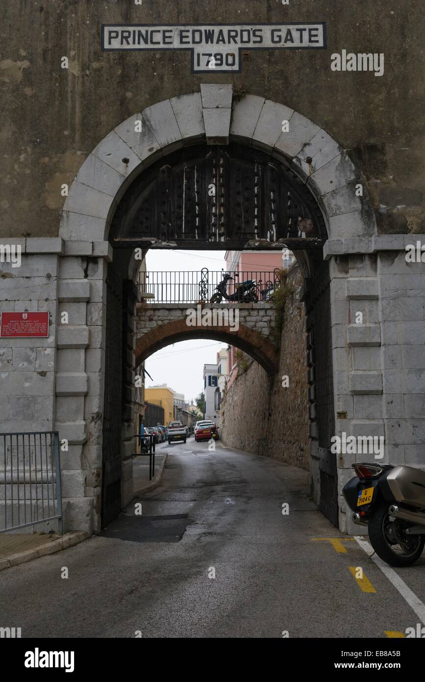 Prince Edwards Gate, Gibraltar Stock Photo - Alamy