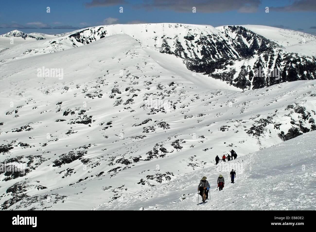 Trekkers in Jotunheimen National Park, Norway Stock Photo - Alamy