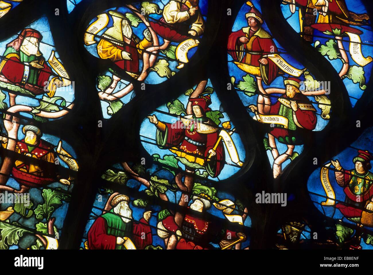 Tree Of Jesse Stained Glass Window High Resolution Stock Photography ...