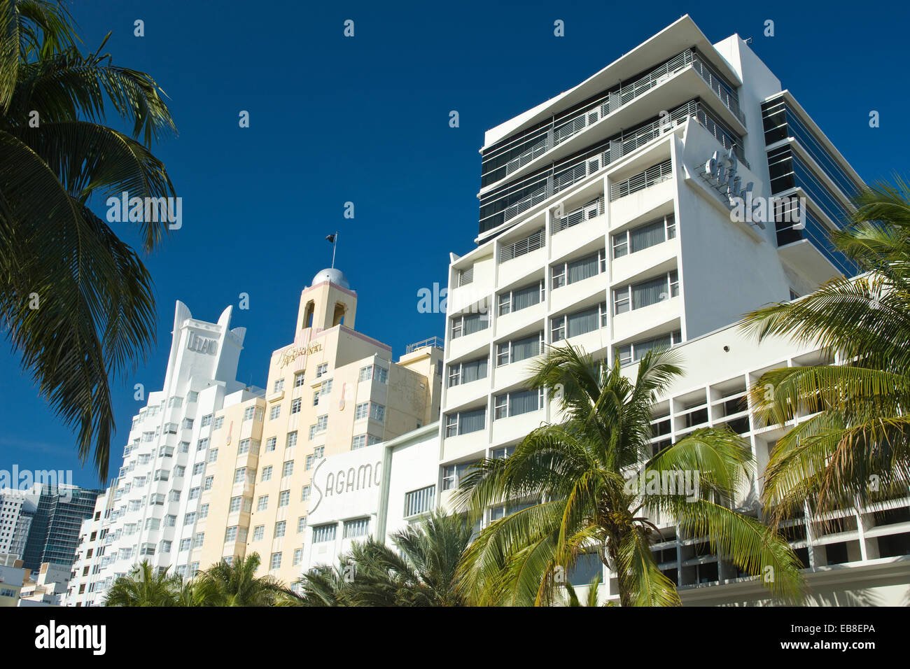Miami Collins Avenue Beach High Resolution Stock Photography and Images ...