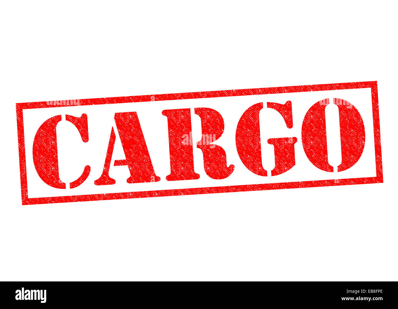 CARGO red Rubber Stamp over a white background Stock Photo - Alamy