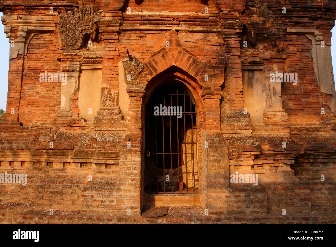 Bagan, temples, general aerial view of pagoda in Bagan, Myanmar, Burma ...