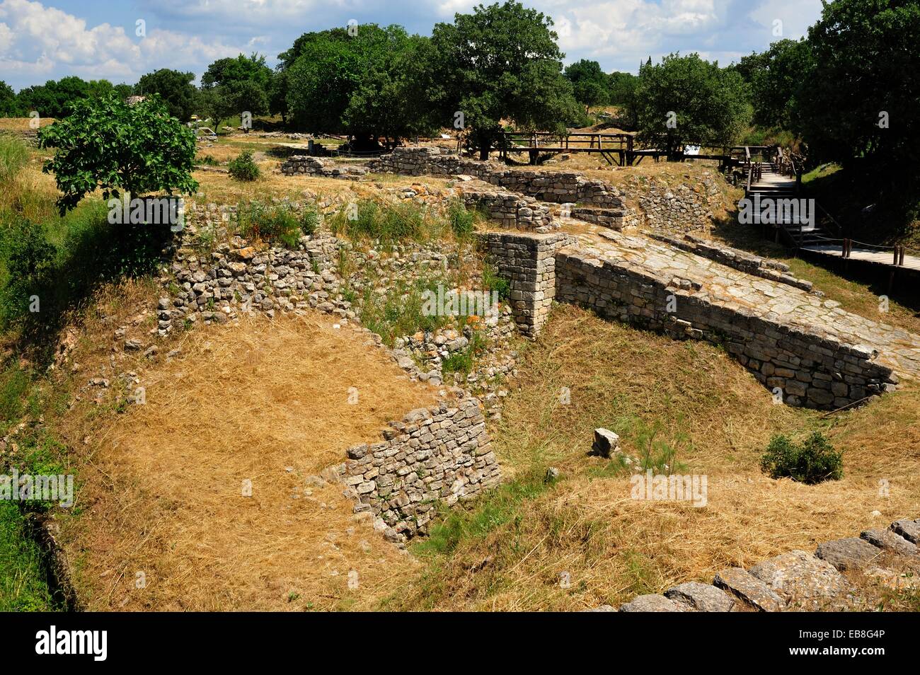 The Ramp at Troy II Citadel, 2600-2250 BC, Troy HIstoric Site, Biga ...