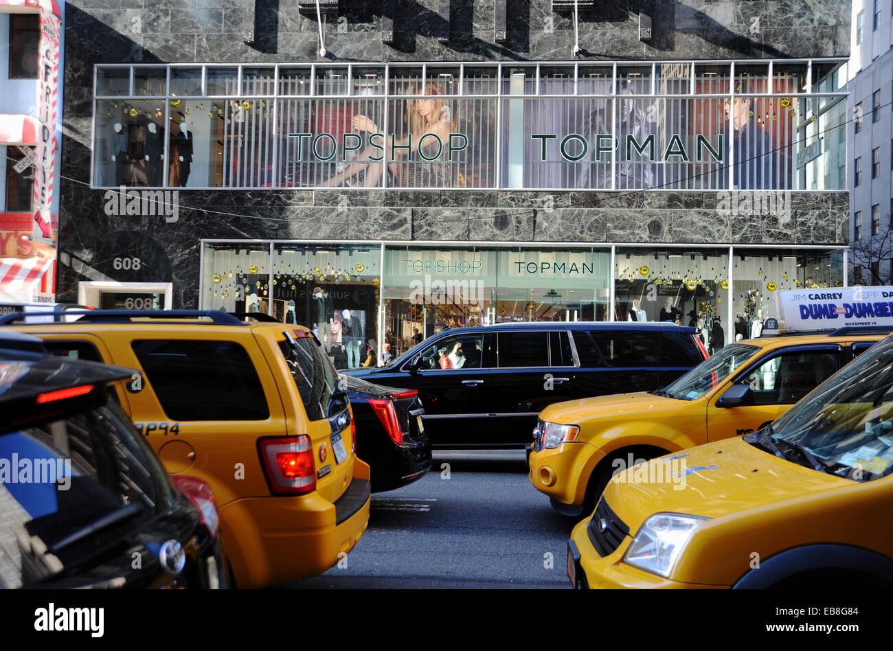 Manhattan New York USA November 2014 - The recently opened Topshop and ...