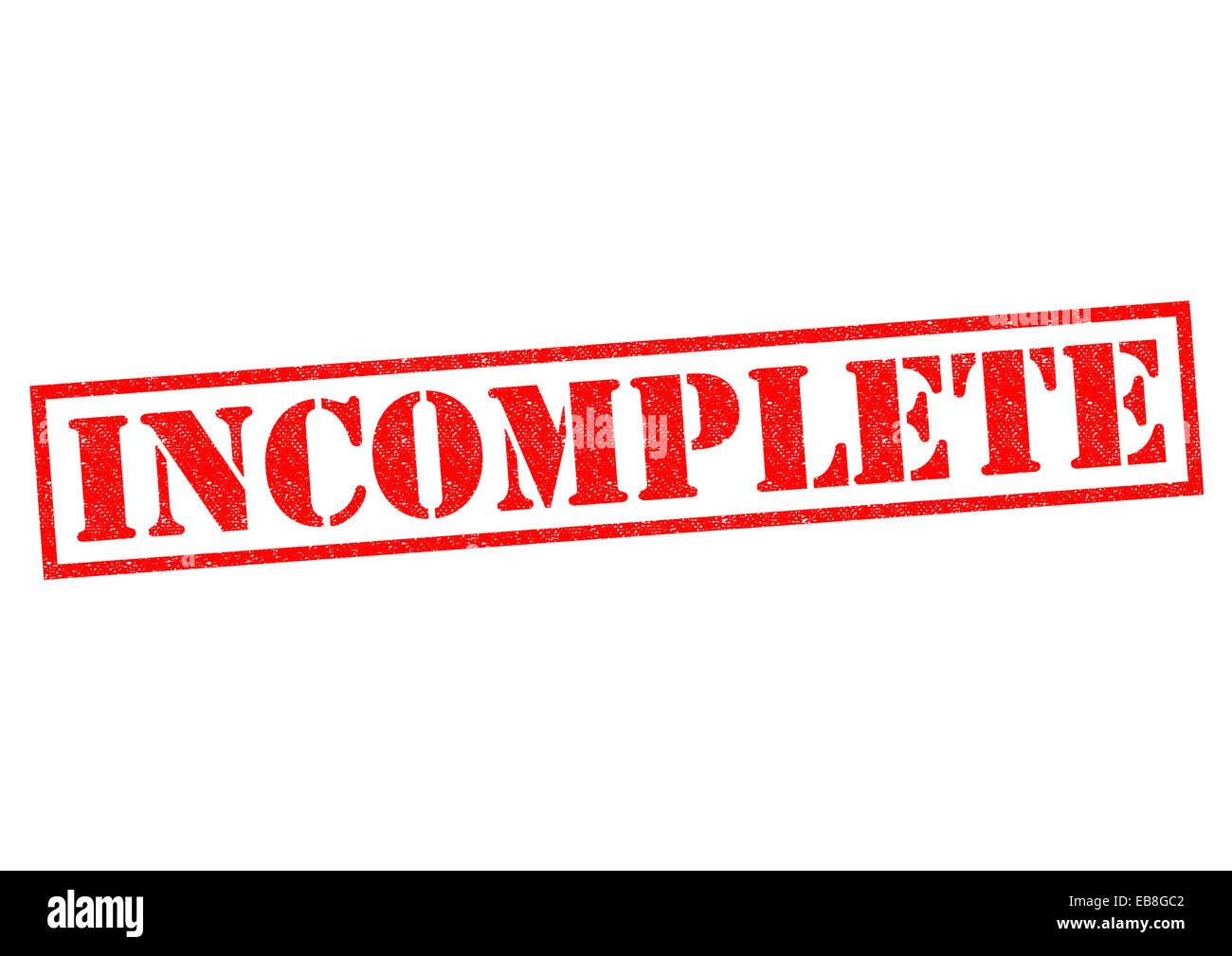 Complete incomplete hi-res stock photography and images - Alamy