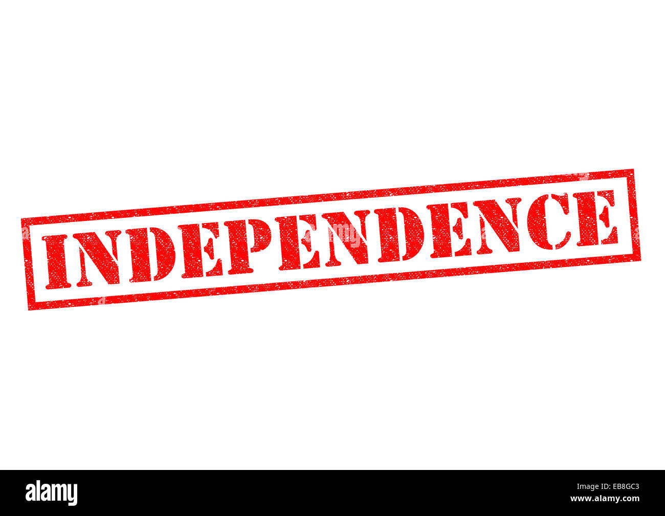 INDEPENDENCE red Rubber Stamp over a white background Stock Photo - Alamy
