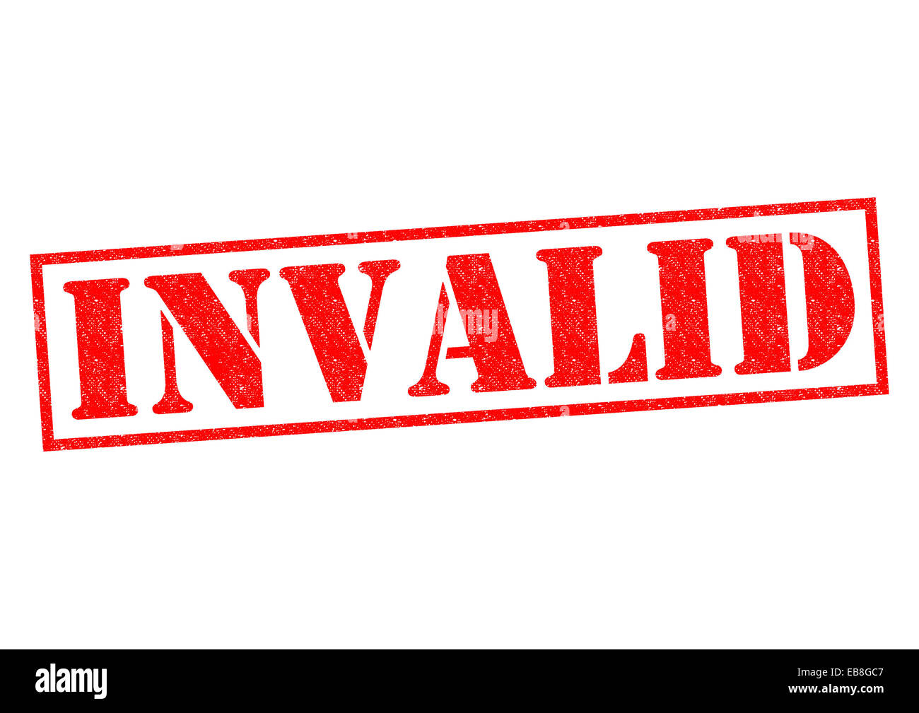 INVALID red Rubber Stamp over a white background Stock Photo - Alamy