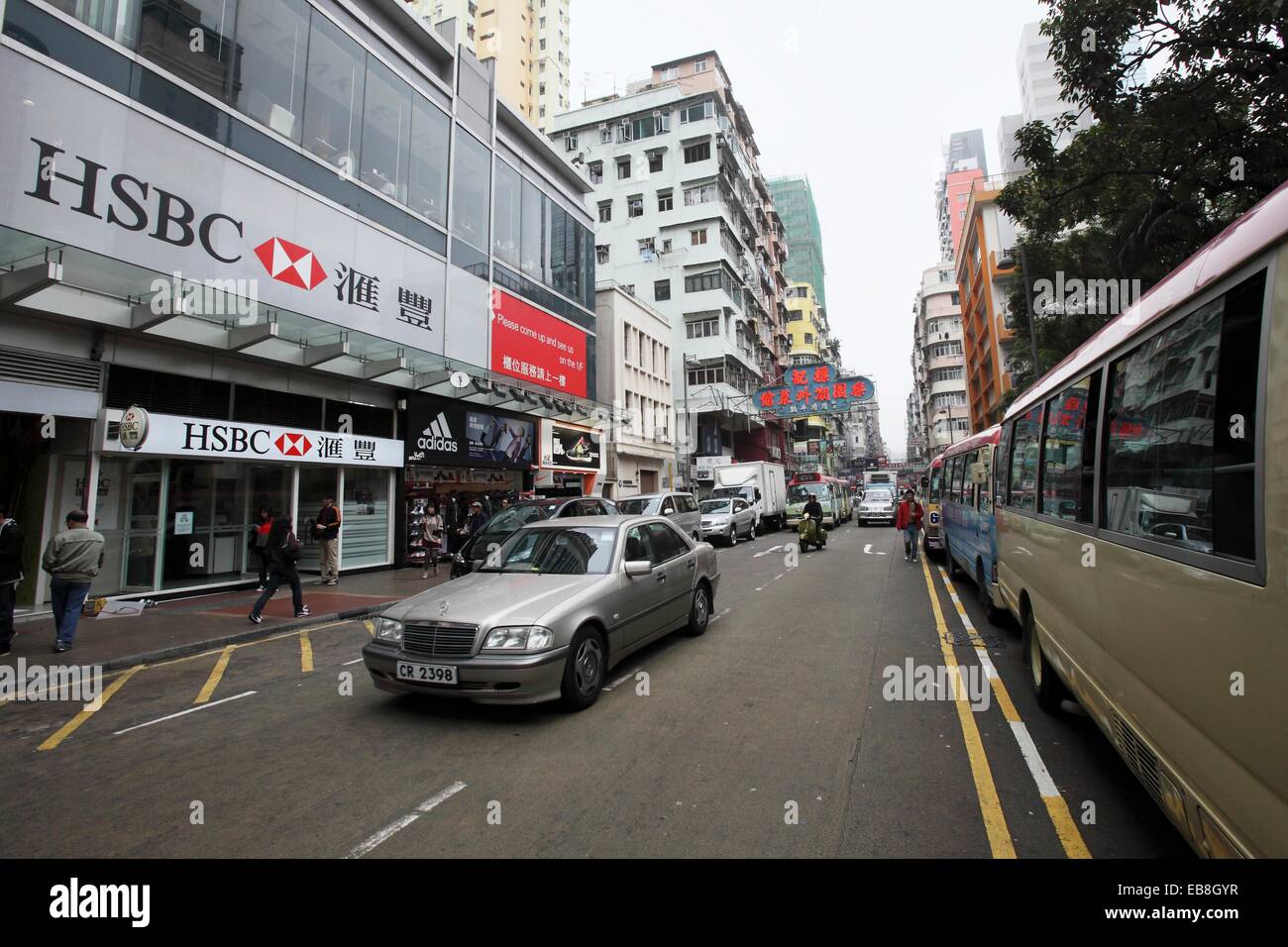Traffic, Hong Kong Stock Photo - Alamy