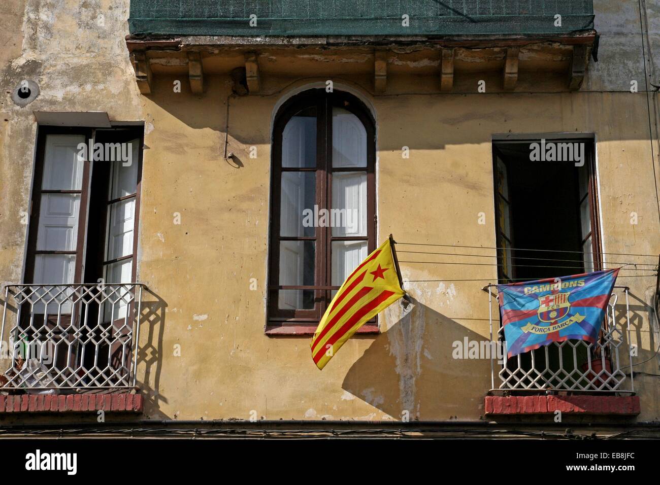 Balconies waving hi-res stock photography and images - Alamy