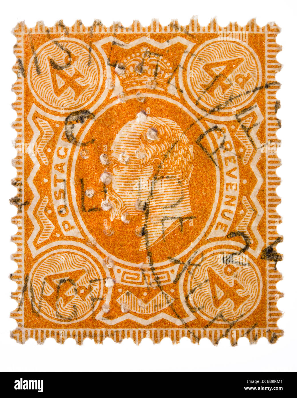 King Edward VII postage stamp Stock Photo - Alamy