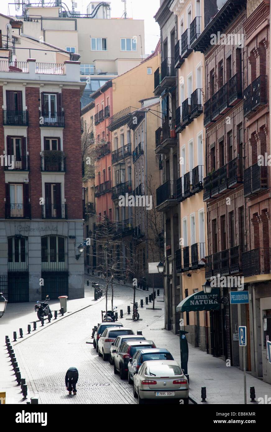 Street scene, Madrid, Spain Stock Photo - Alamy