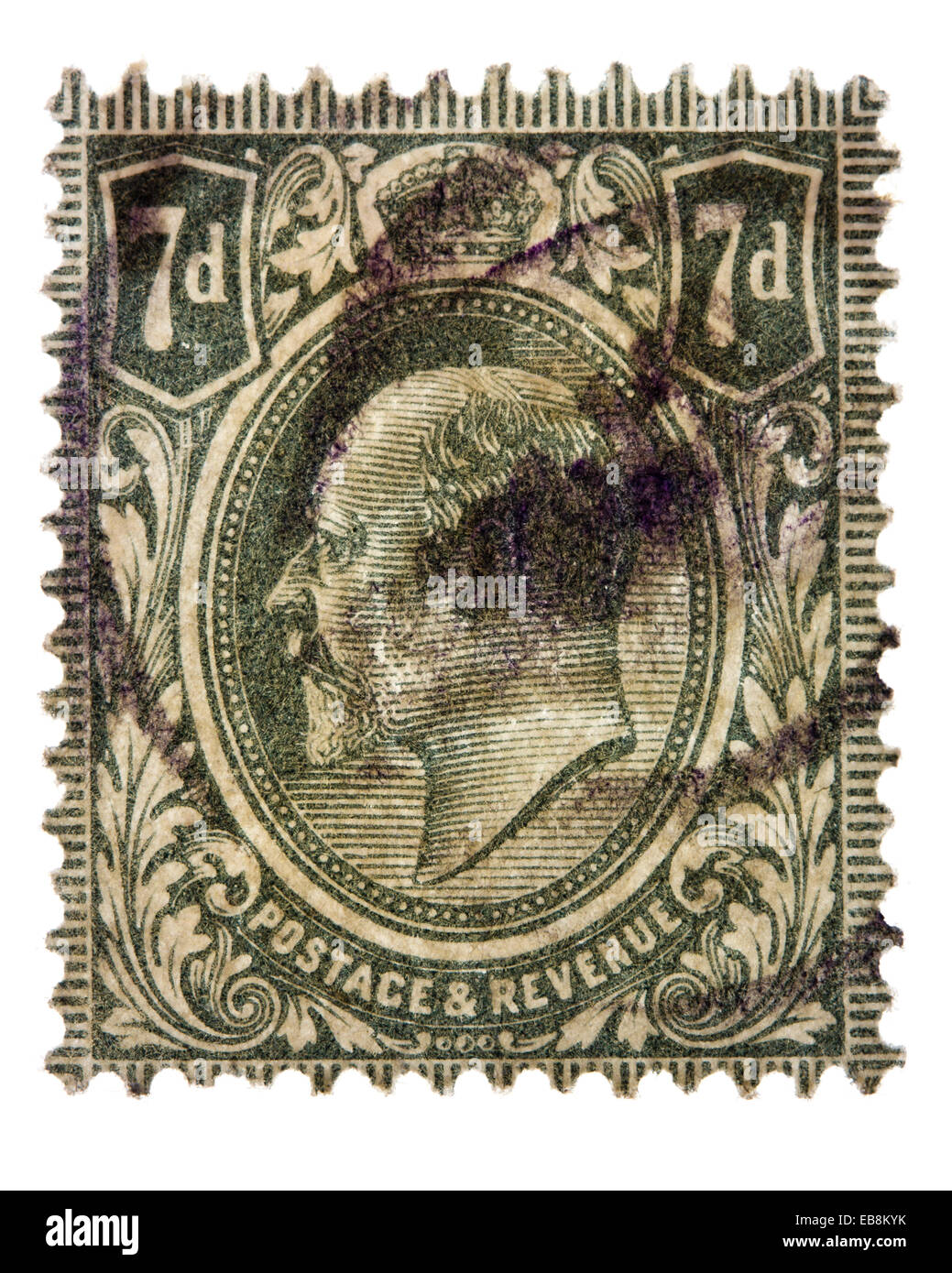 King Edward VII postage stamp Stock Photo - Alamy