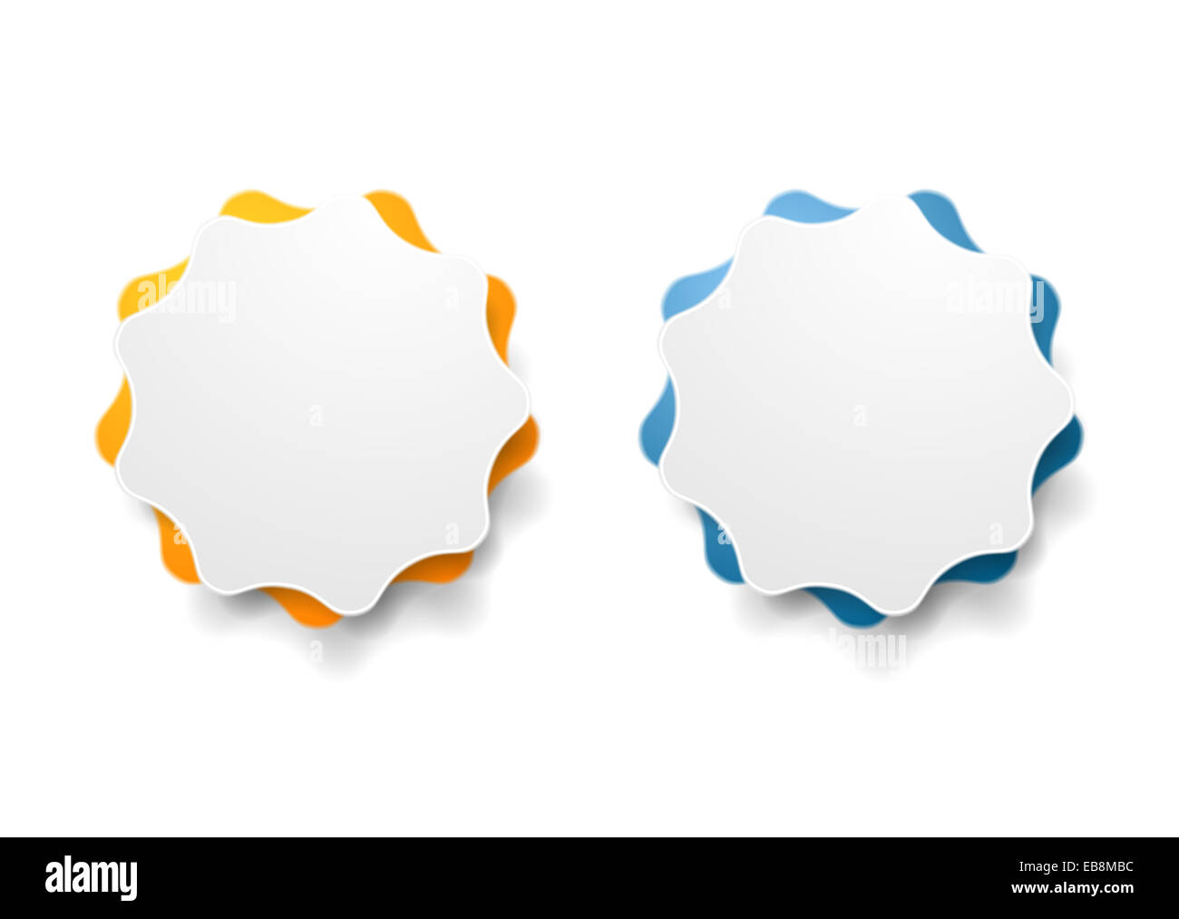 Abstract wavy shape sticker design. Vector background Stock Photo - Alamy