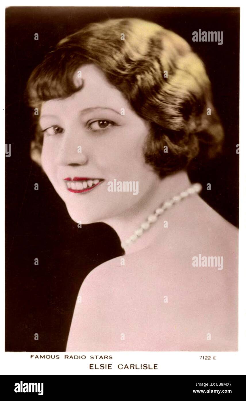 ELSIE CARLISLE (1896-1977) English singer about 1925 Stock Photo - Alamy