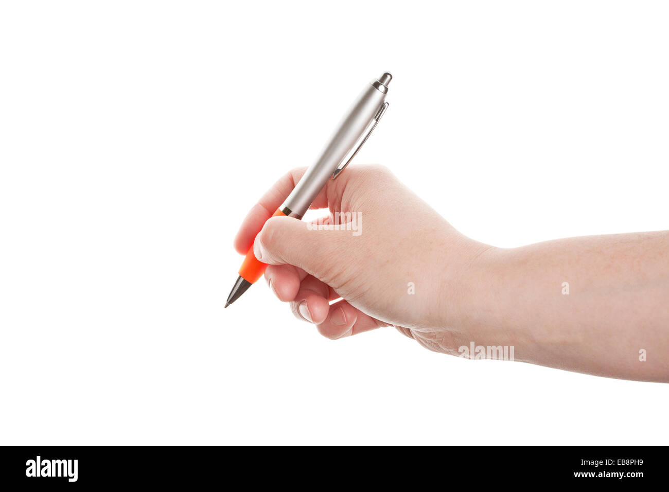 Hand holding pencil cutout Cut Out Stock Images & Pictures - Alamy