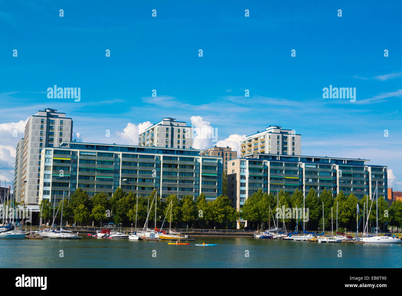 Merihaka, residential tower block suburb next to Hakahiemi, Kallio ...