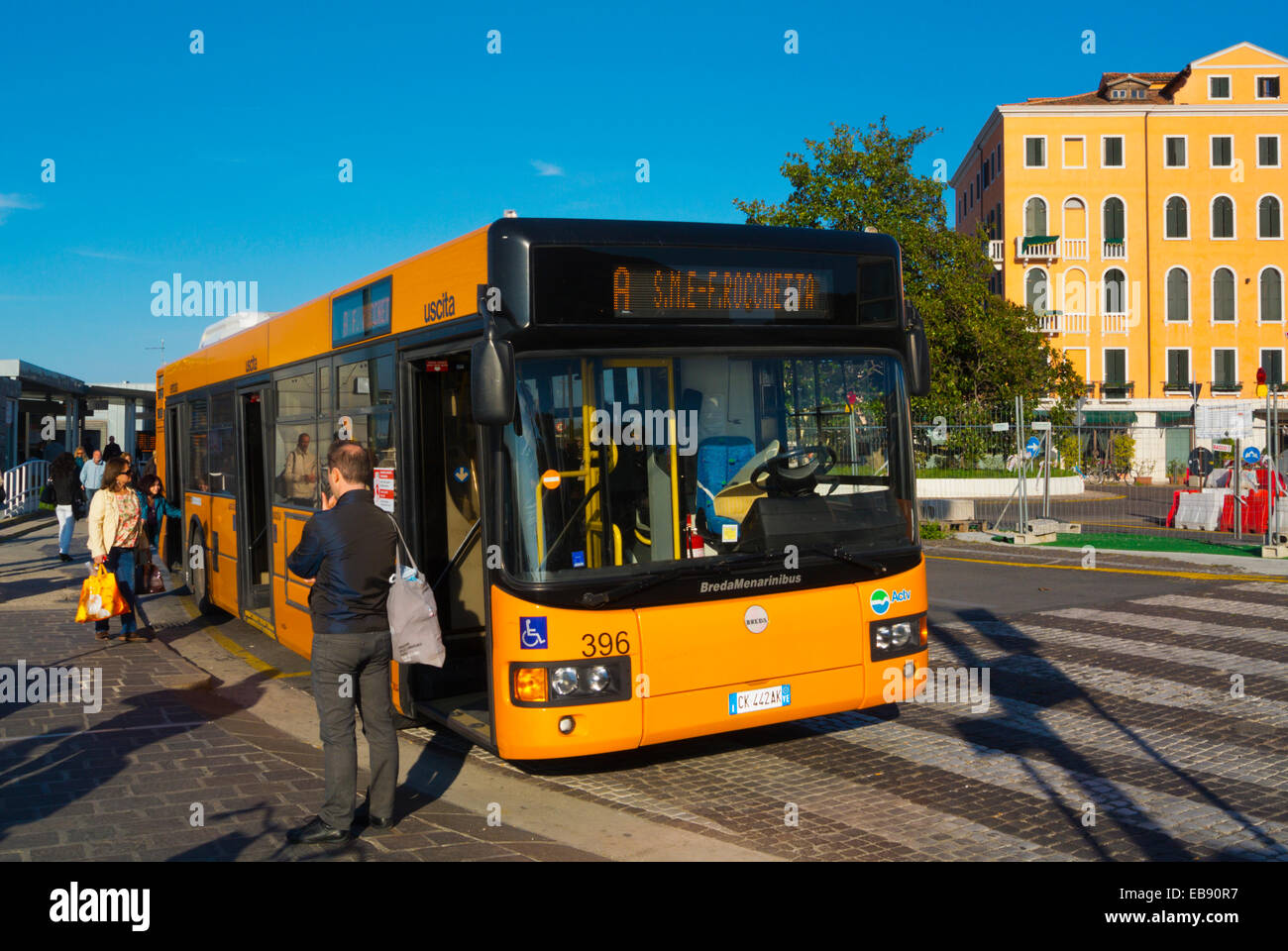 Bus, Lido, Venice, Italy Stock Photo - Alamy