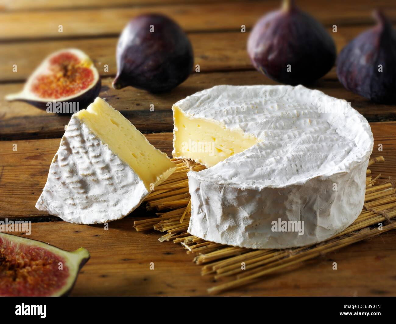 Traditional coulommier French cheese Stock Photo - Alamy
