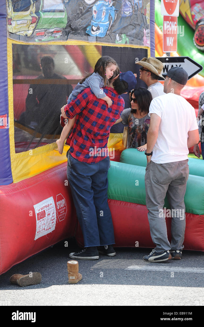 Johnny Knoxville spends time with his wife, Naomi Nelson and children ...