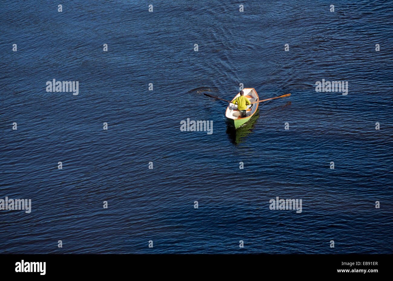 Rowing boat from above hi-res stock photography and images - Alamy