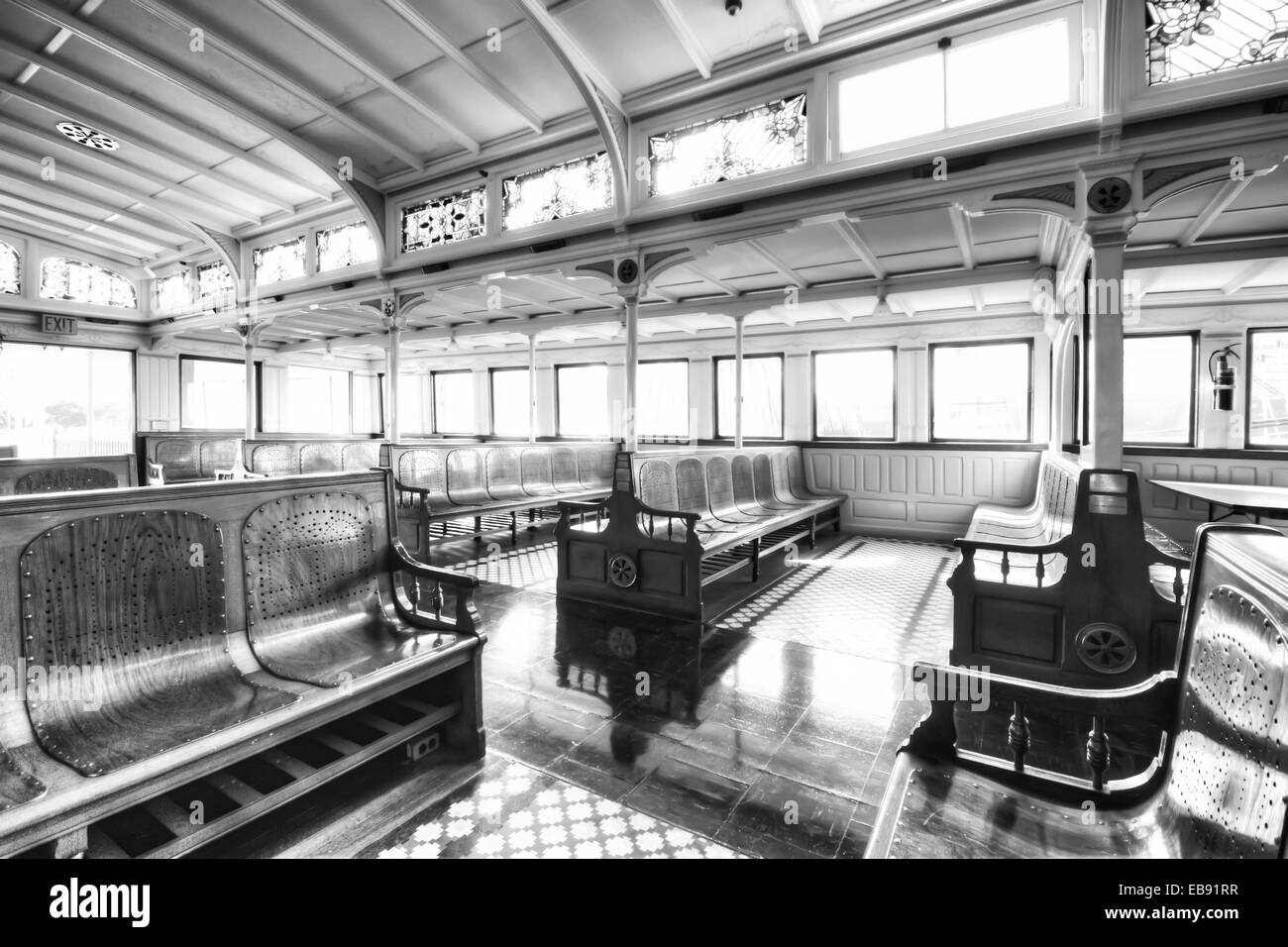 Interior of the Steam Ferry Berkeley Stock Photo - Alamy